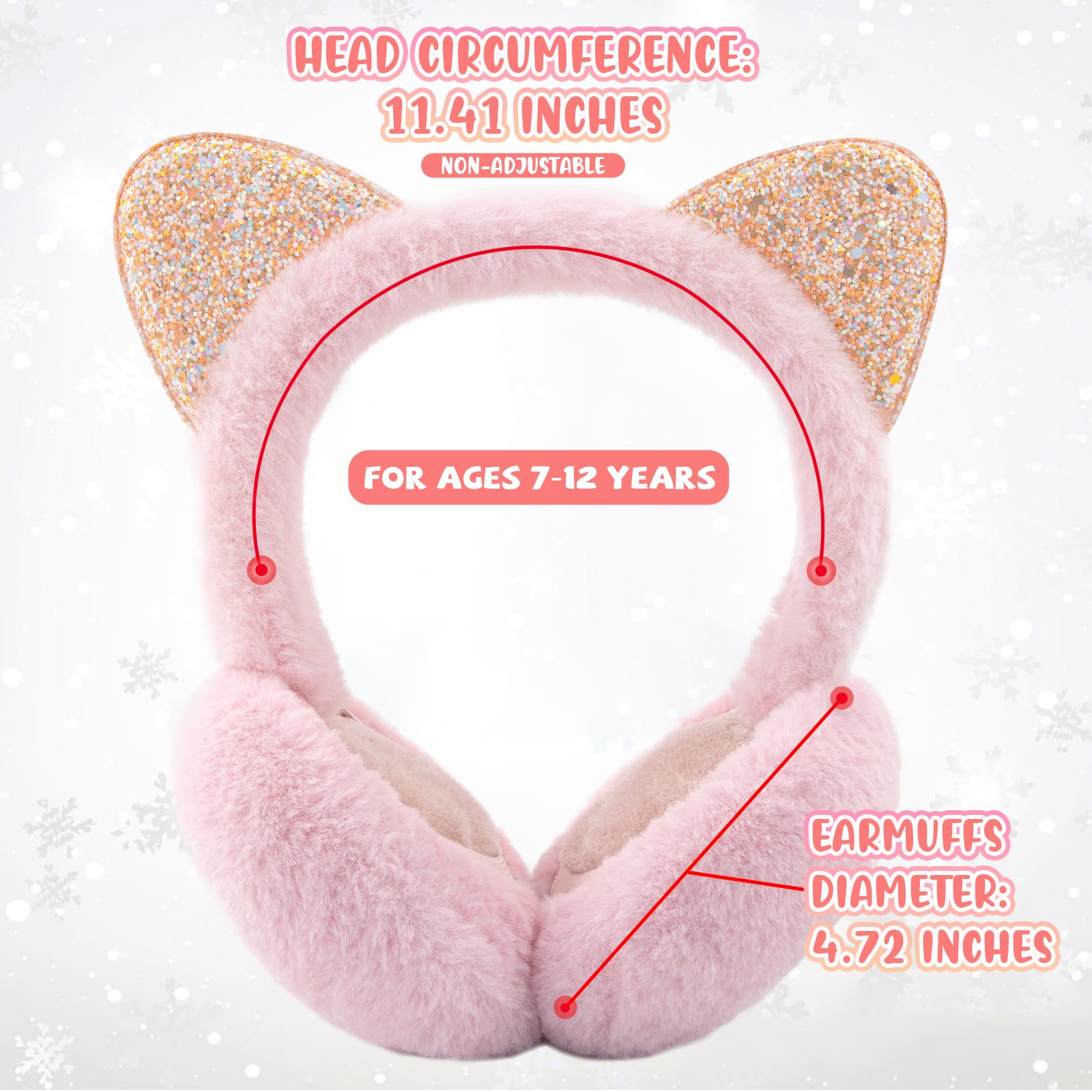 Snapklik.com : XIAOHAWANG Winter Earmuffs For Kids Girl Warm Ear Muffs ...