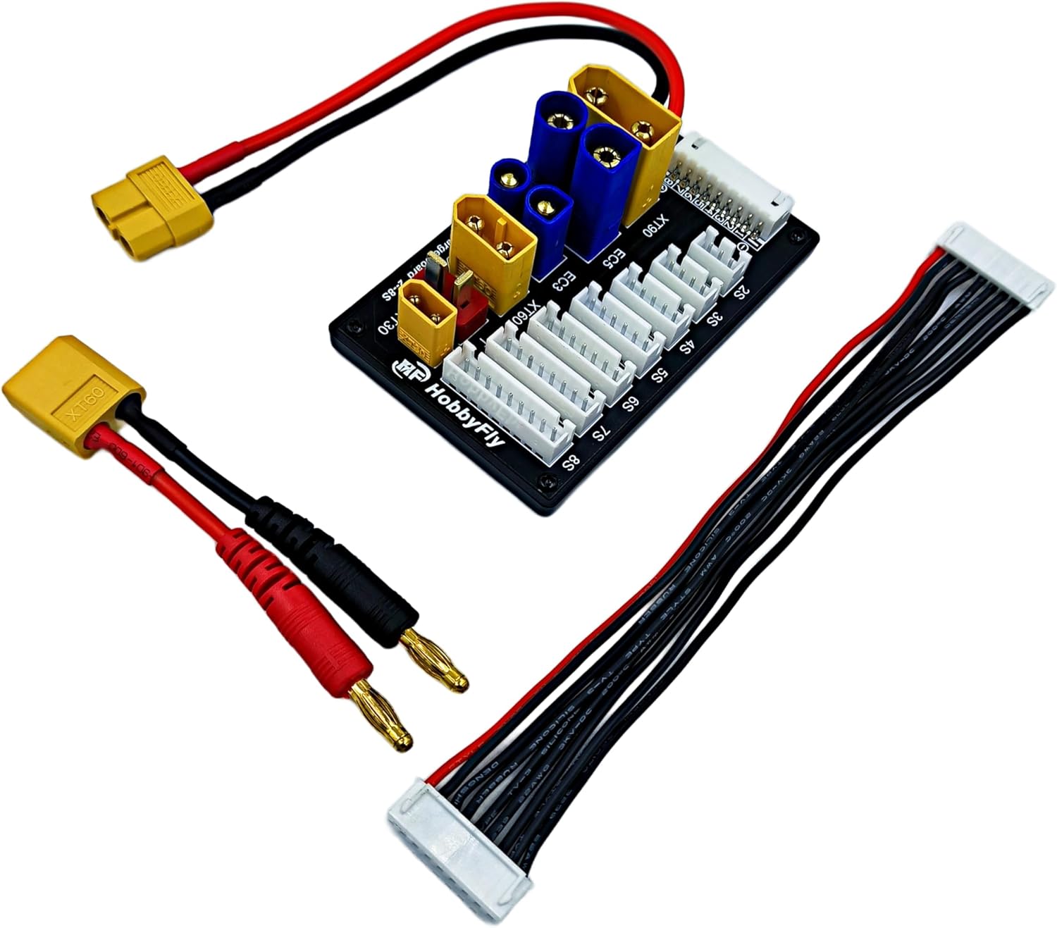 Amazon.com: HobbyFly EC3 EC5 XT30 XT60 XT90 T Connector 8S Lipo Battery ...