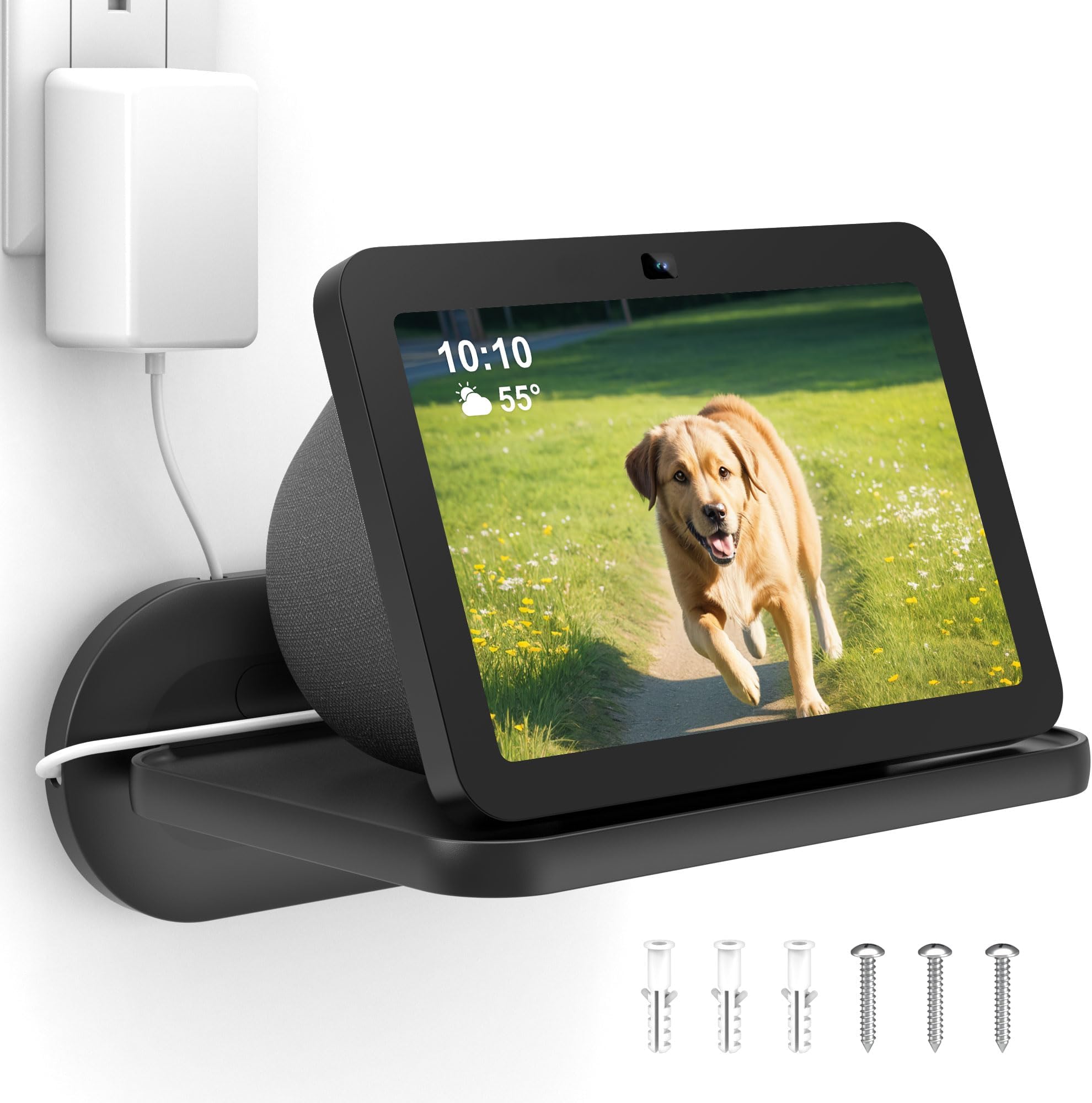 Amazon.com: Wasserstein Adjustable Stand for Google Nest Hub Max (Charcoal) : Cell Phones ...