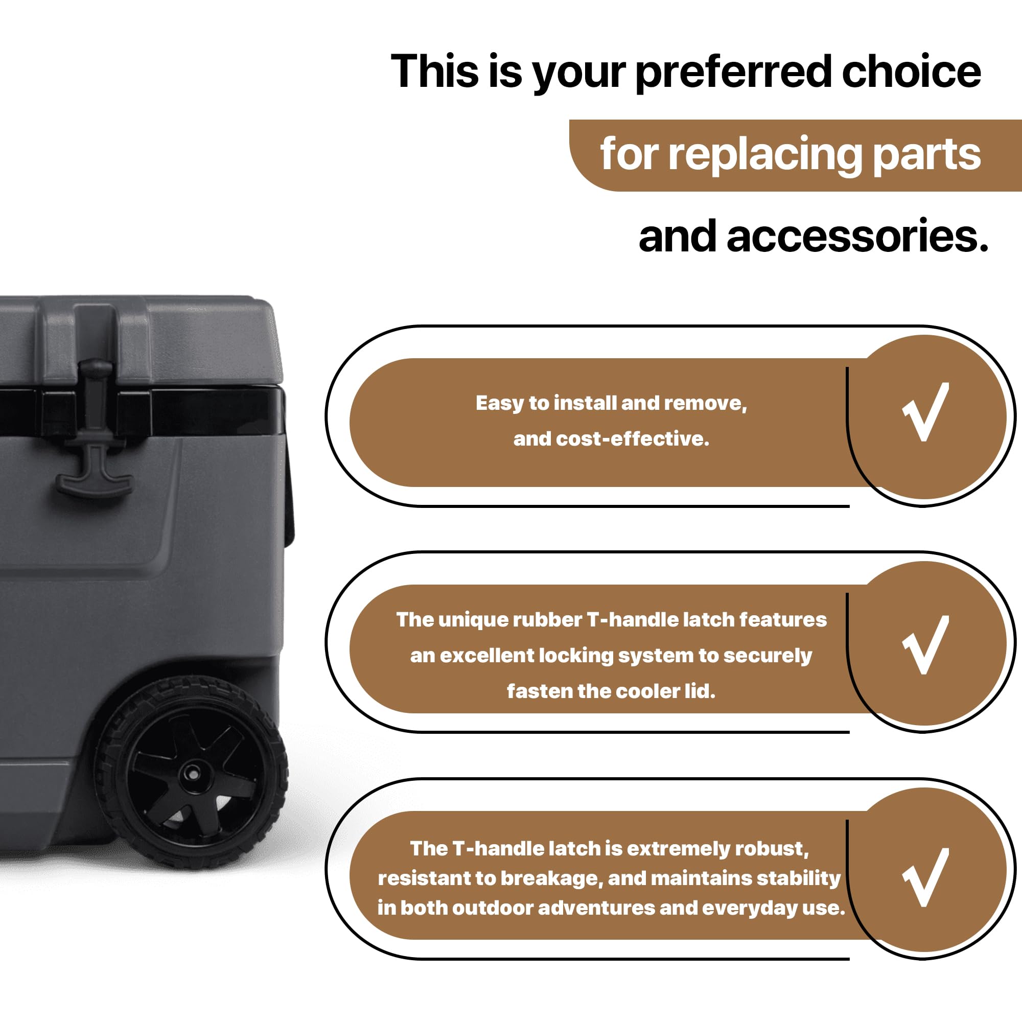 Snapklik.com : HQAPR Cooler T-Handle Latch For Igloo BMX And Overland ...