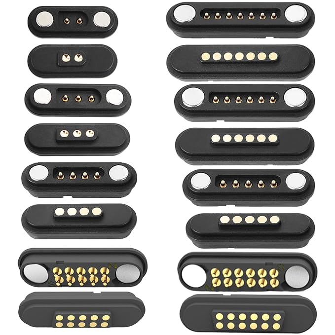 1Pair 2P/3P/4P/5P/6P/7P/8P/9P/10P/12Pin Magnetic Pogo Pin Connector,DC ...