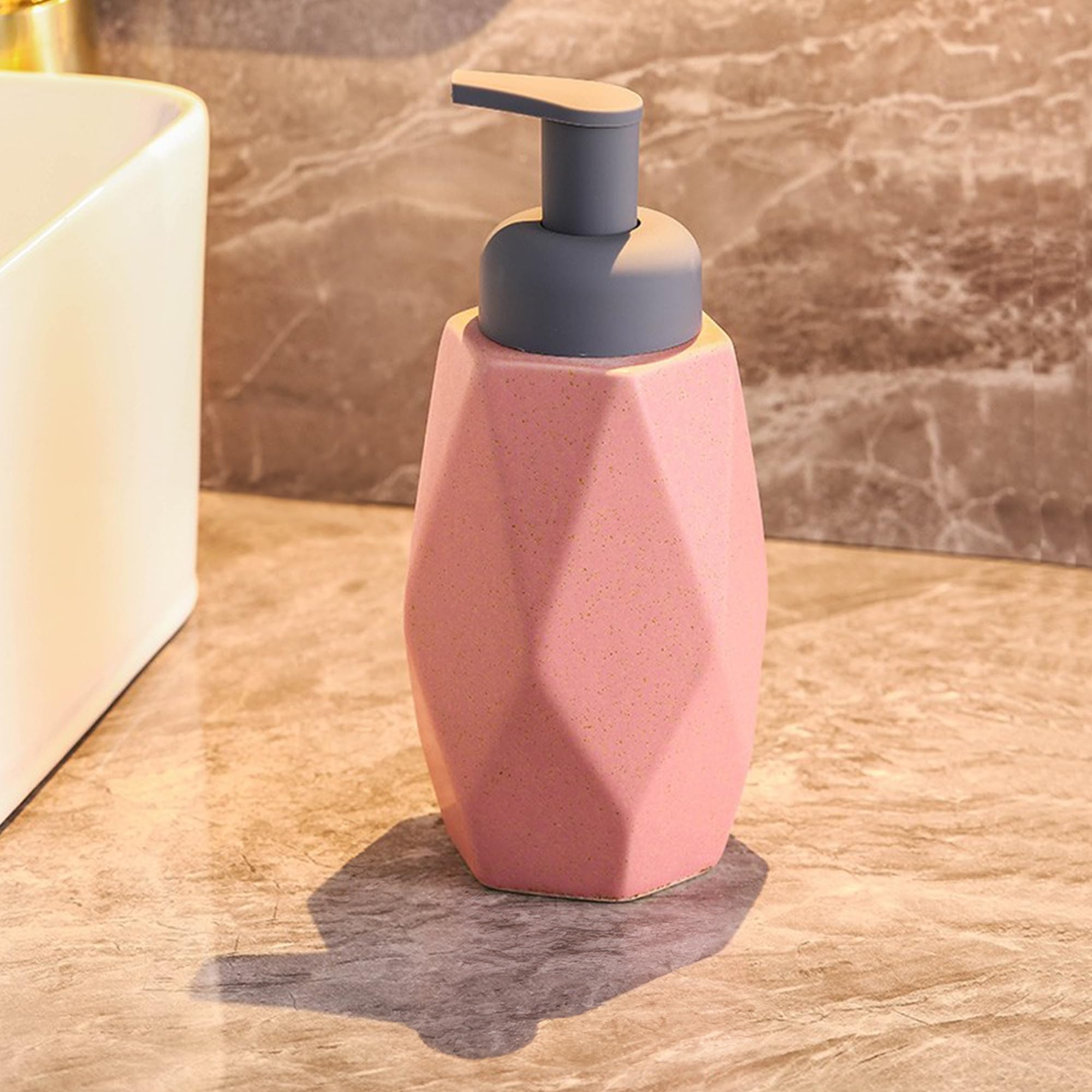 UMAI Ceramic Soap Dispenser Bottle for Bathroom 400ml | Handwash ...