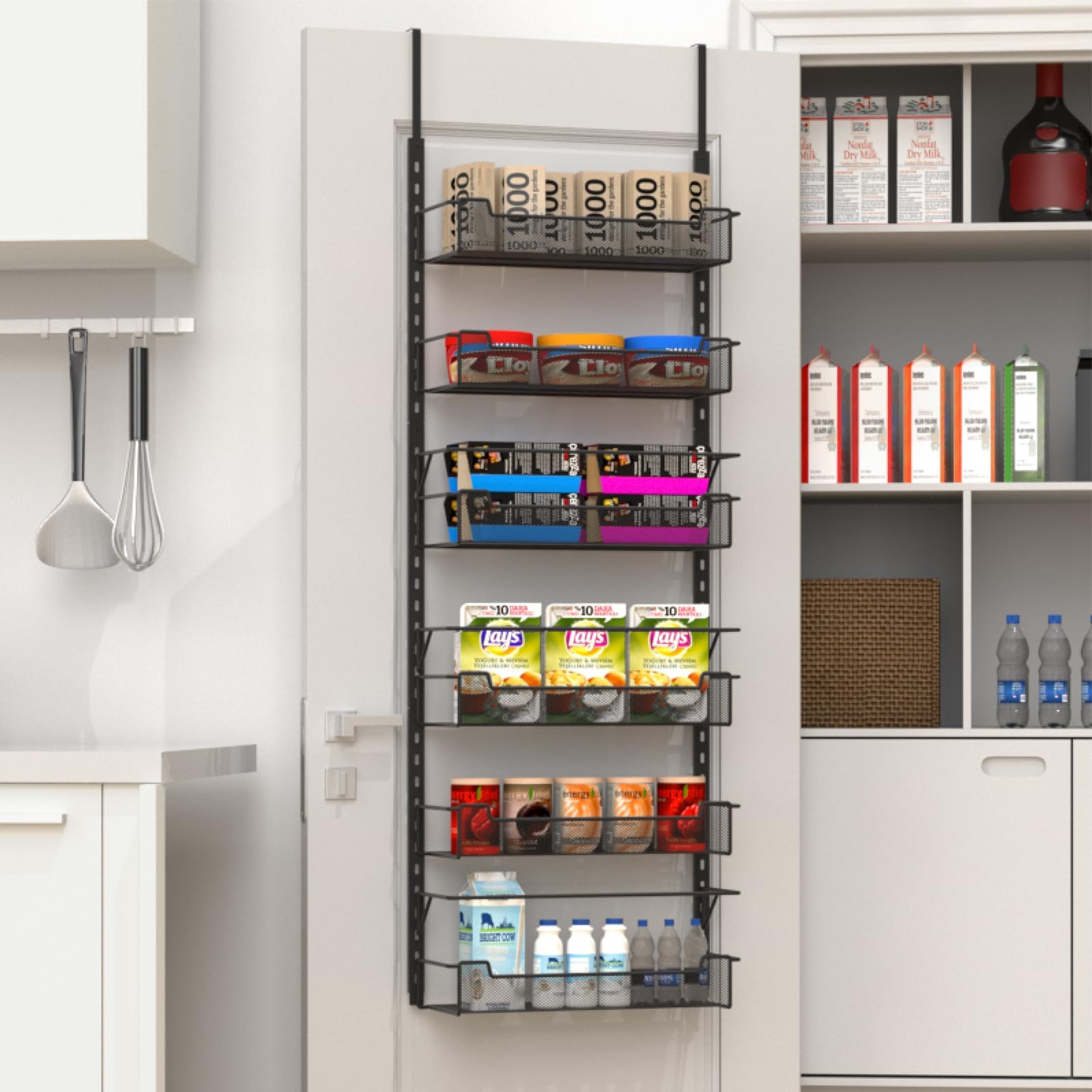 Amazon.com: X-cosrack 3-Tier Stackable Snack Organizer With 5 Hooks ...