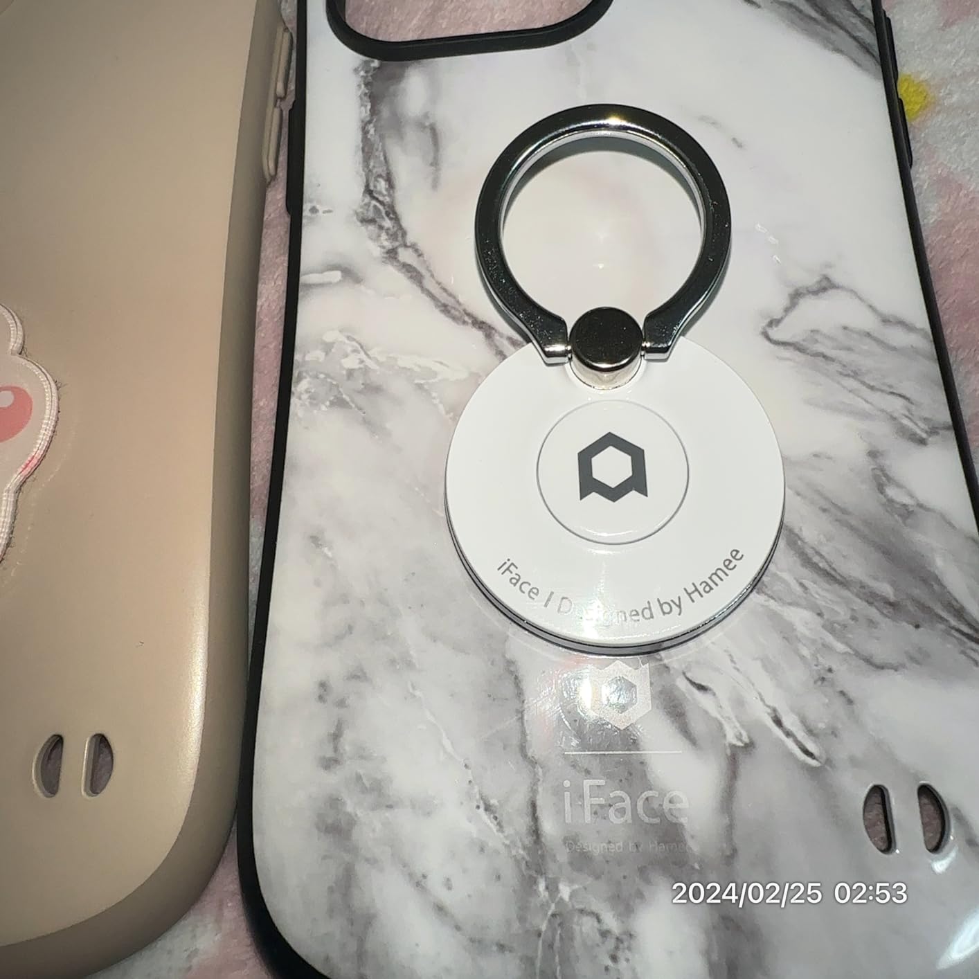 Amazon.co.jp: iFace スマホリング iPhone/Android対応 360度回転 インナーサークル (ホットピンク)【リングホルダー アイフェイス 落下防止 スタンド ...