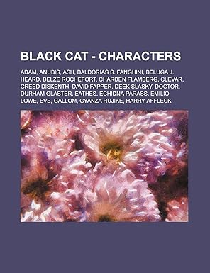 Amazon.co.jp: Black Cat - Characters: Adam, Anubis, Ash, Baldorias S ...