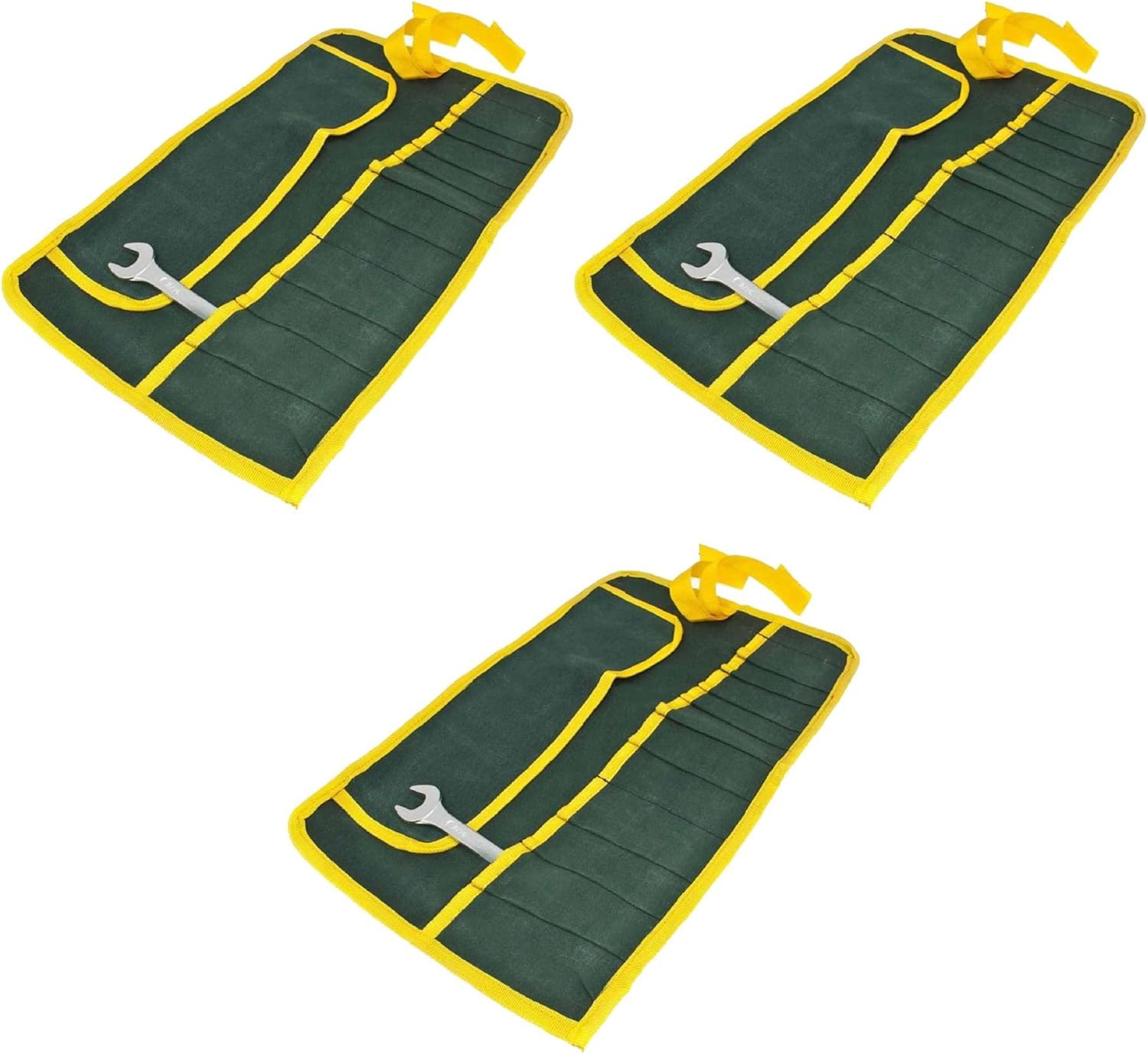 Dapetz ® 12 Pocket Canvas Spanner Wrench Chisel Water Resistant Fully ...