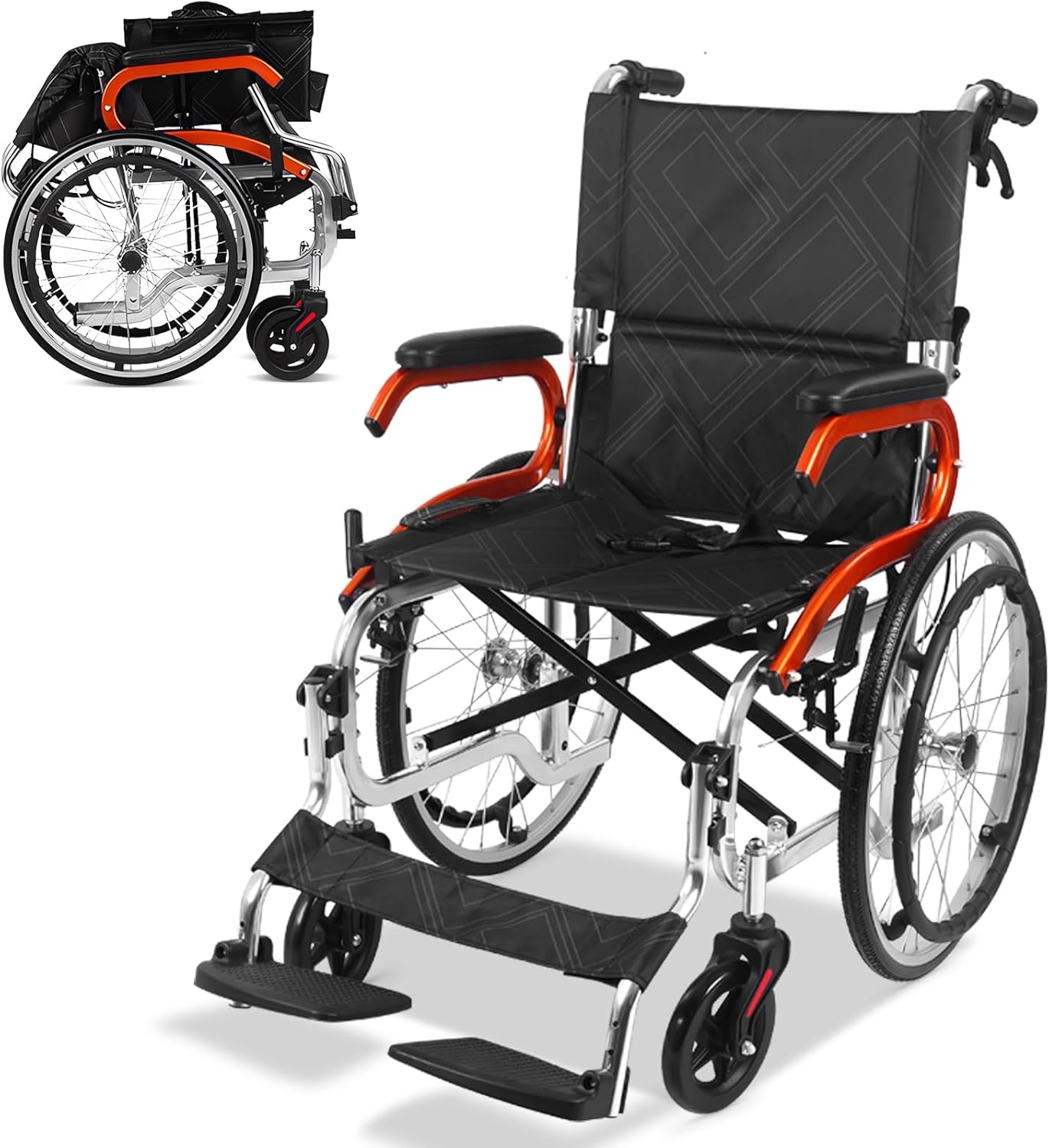 Amazon.com: Ultra Lightweight Wheelchair for Adults (Only 24LB ...
