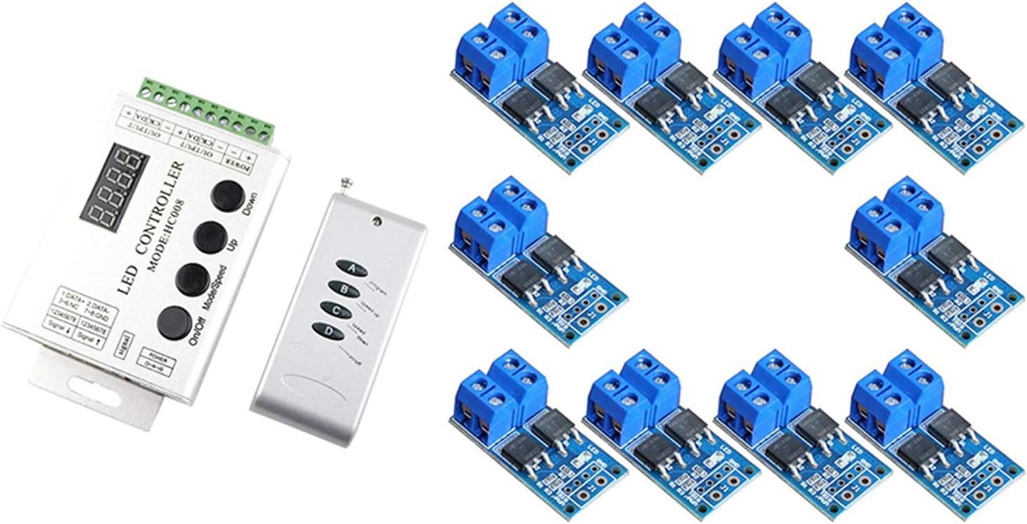 Yopeissn 10x DC5-36V 15A 400W Dual High-Power MOS Transistor Module ...