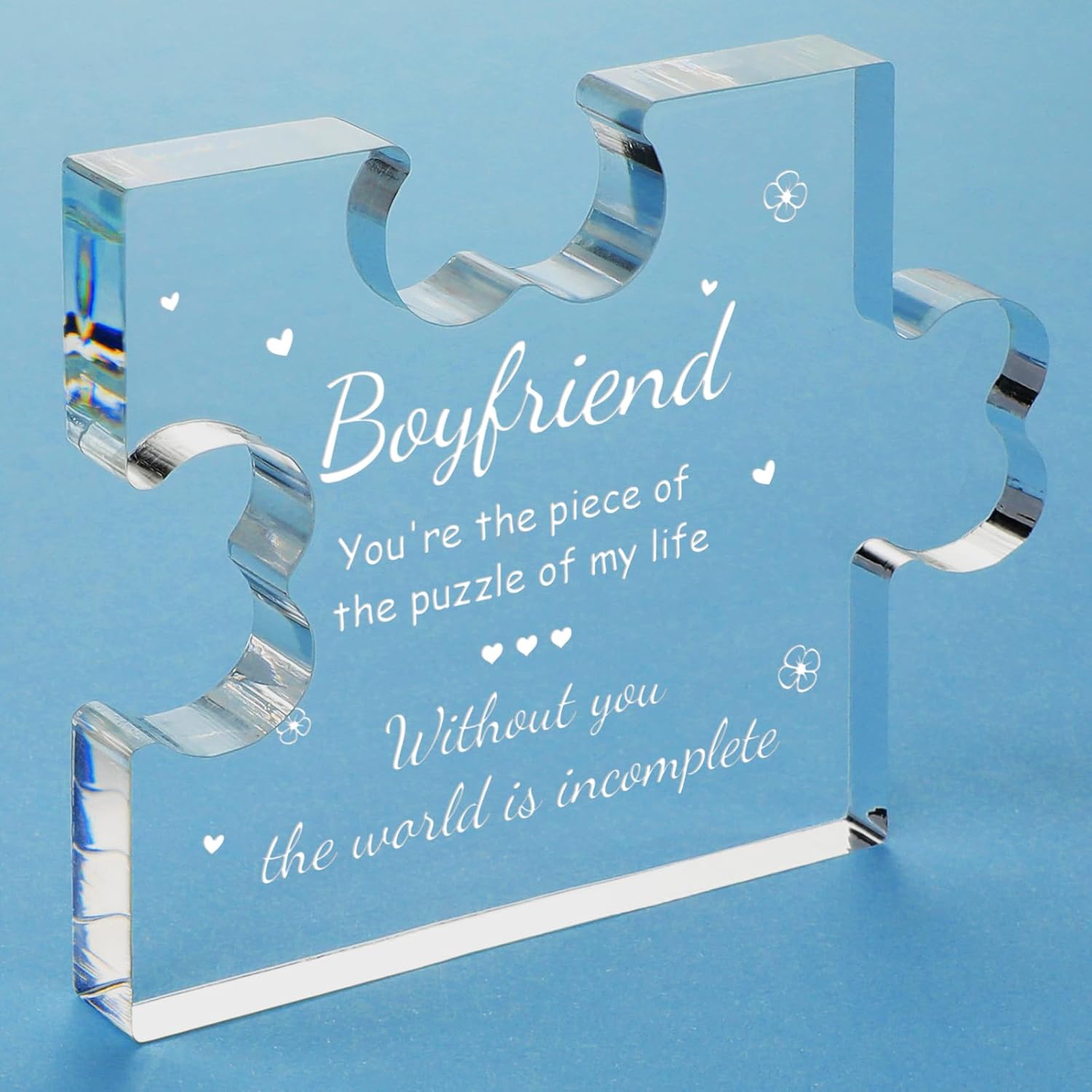 Amazon.com: Woodemon Boyfriend Gifts, Acrylic Puzzle Plaque Sign Gifts ...