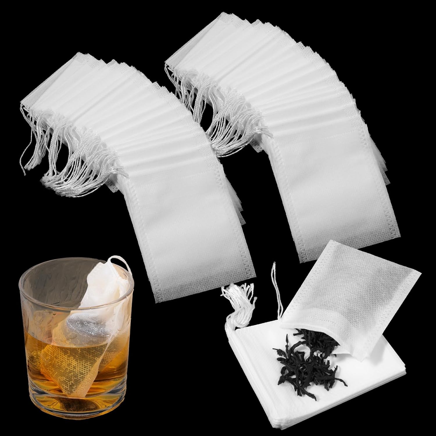 Amazon.com: Dimeho 2000 Pcs Disposable Tea Bags Empty Coffee Sachets ...