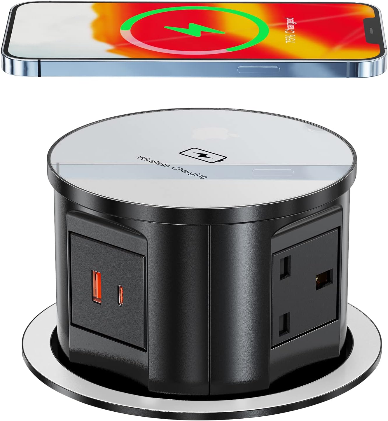 Pop Up Power Sockets With USB C, Automatic Pop Up Outlets with 15W ...