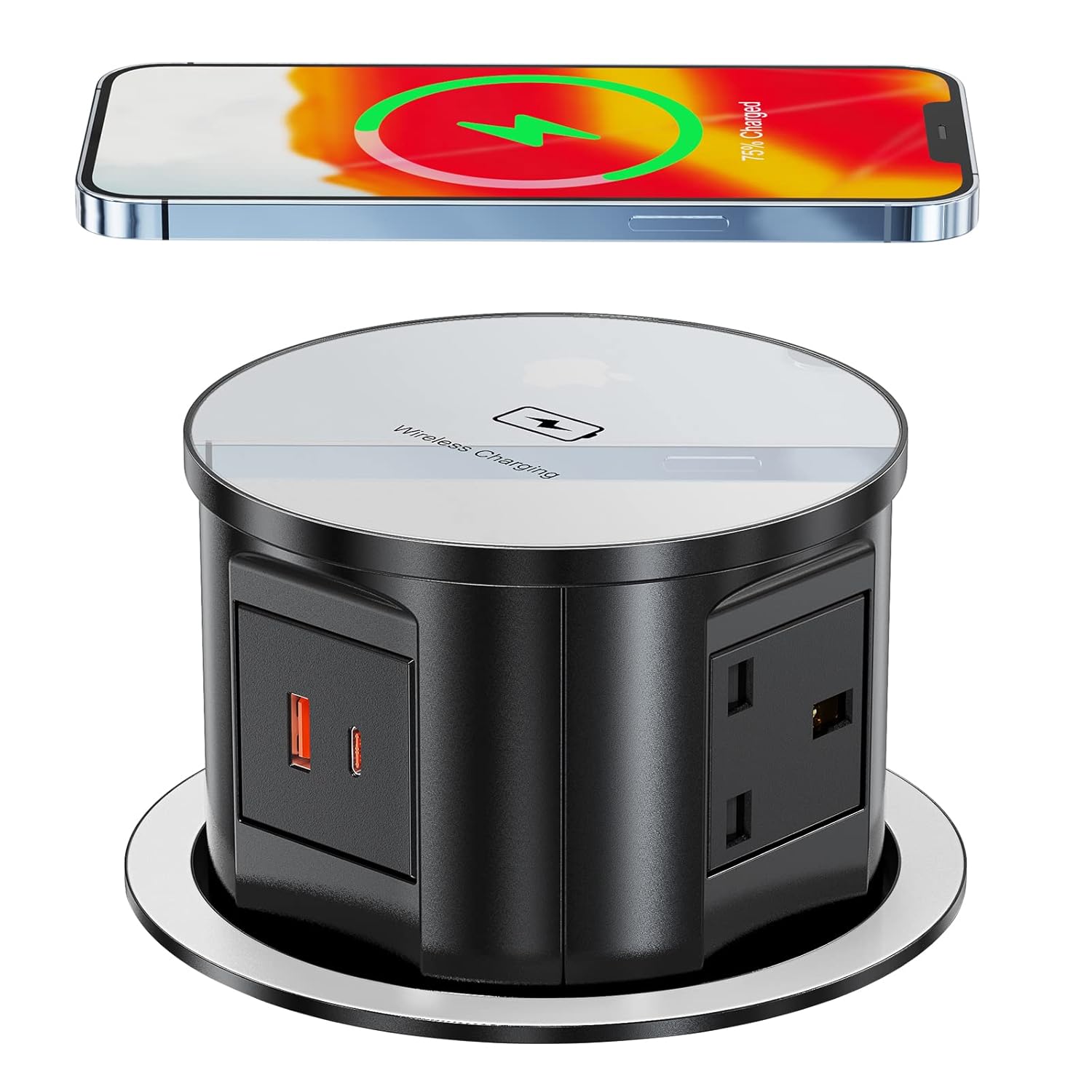 Pop Up Power Sockets With USB C, Automatic Pop Up Outlets with 15W ...