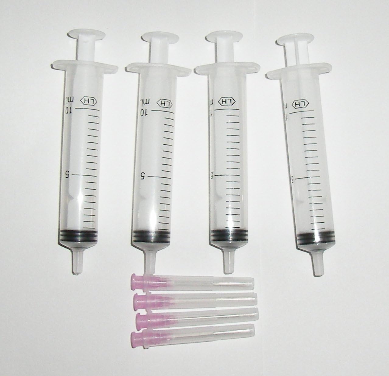 X4 10Ml Syringes + Blunt Nozzles (Nozzels) for Refilling Your Ciss Ink ...
