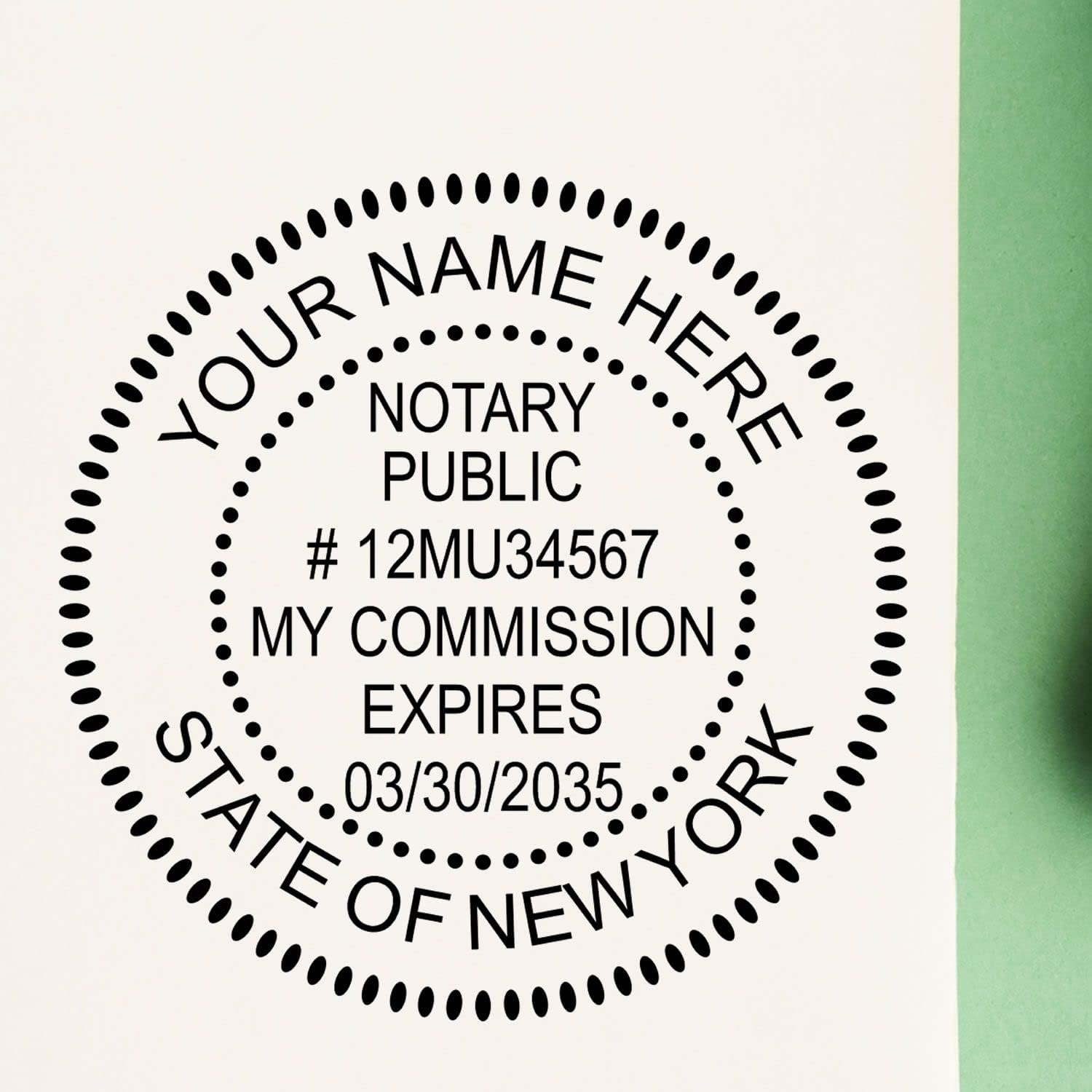 Amazon.com : New York Notary Public Stamp - Slim, Round Notary Stamp ...