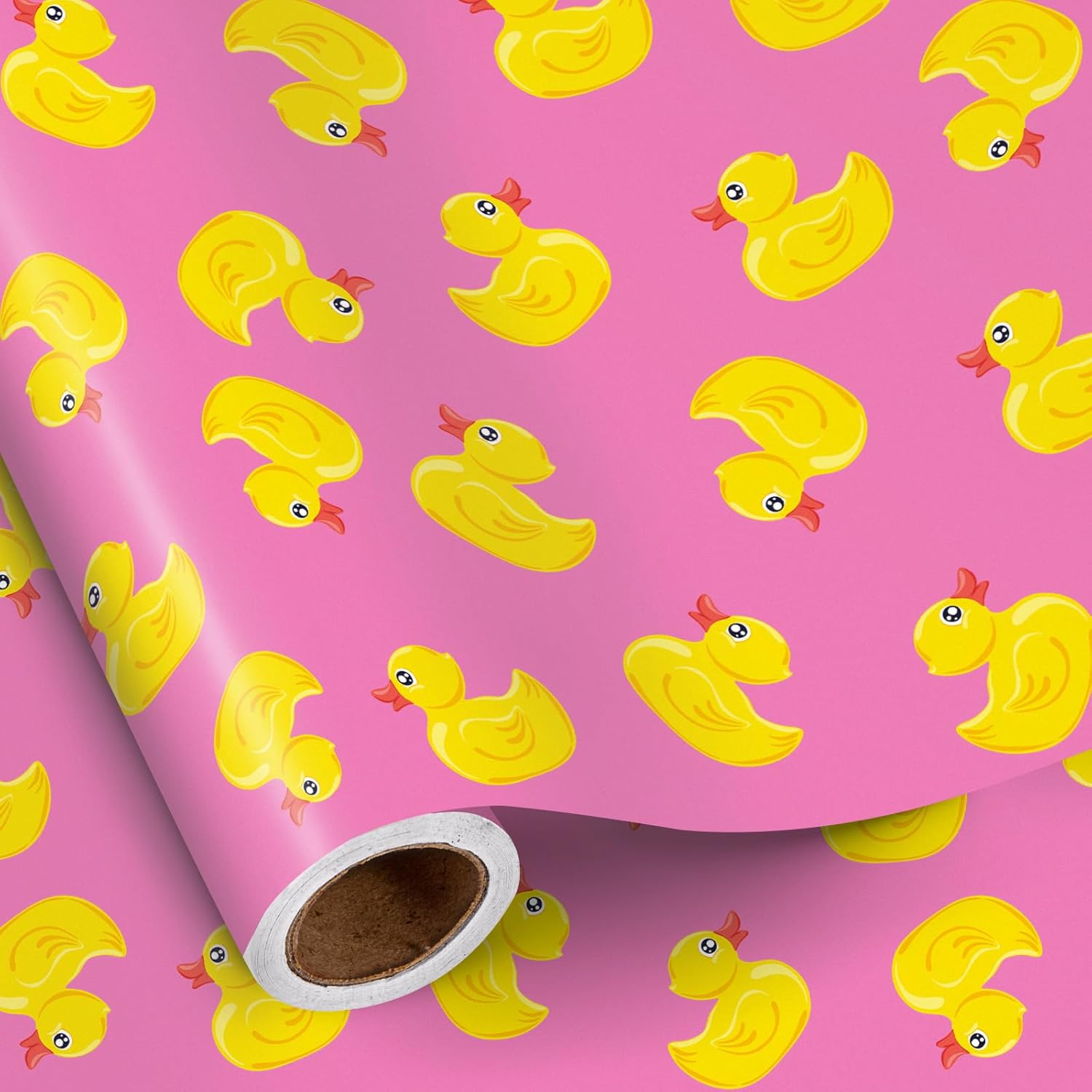 Amazon.com: RUSPEPA Duck Wrapping Paper Roll for Kids, Mini Roll ...