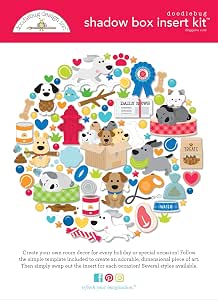 Amazon.com - Doodlebug Design Shadow Box Insert Kit-Doggone Cute