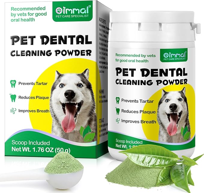 Amazon.com : Dog Teeth Cleaning Powder, Dog Dental Powder-Dental Care ...