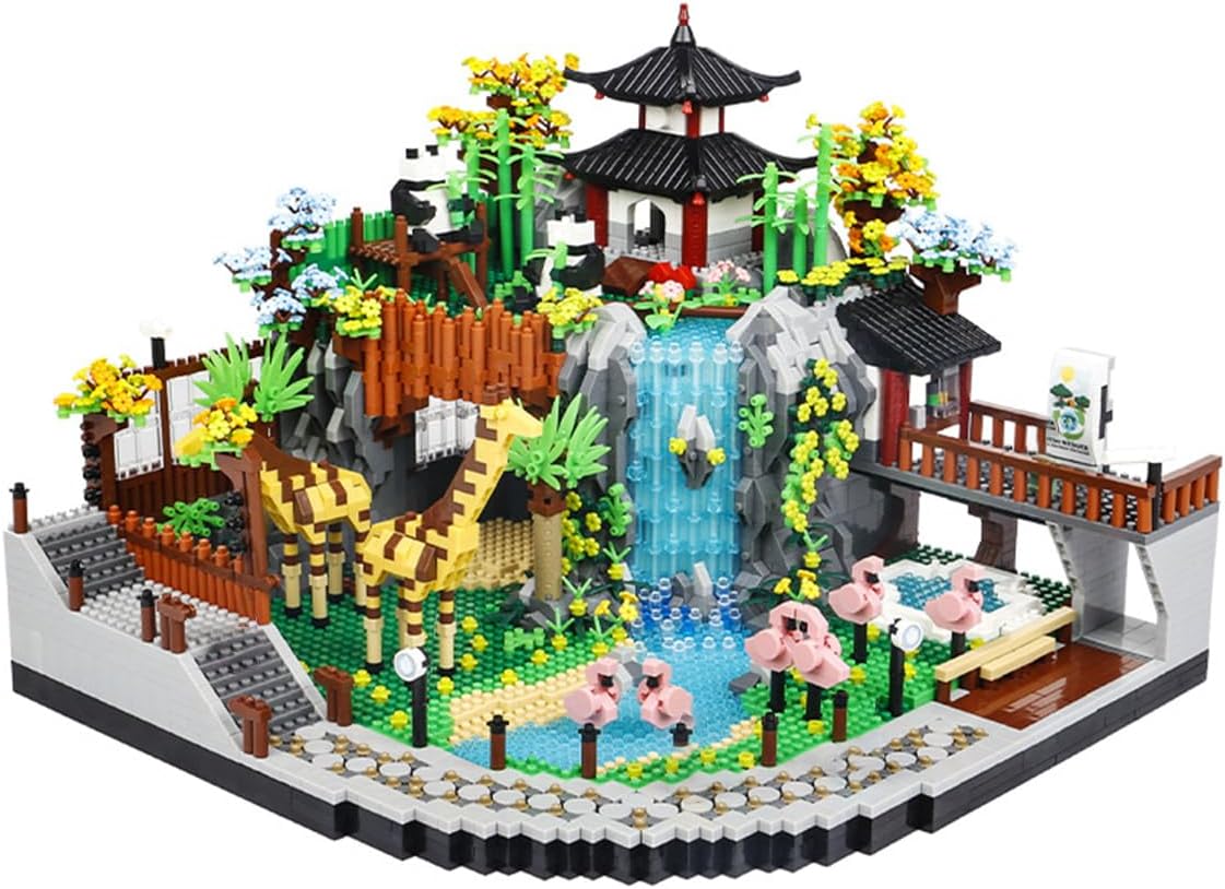 Amazon.com: GOTIMON Micro Mini Blocks Animals Zoo Building Blocks ...