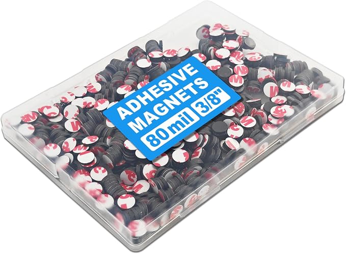 Amazon.com: Ultra Tiny 3/8" Magnetic Dots with Adheisve Backing,Box ...
