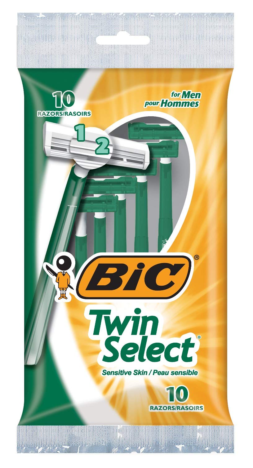 Amazon.com: Bic Shaver Mens Twin Select Sensitive 10 Count (Pack of 6 ...
