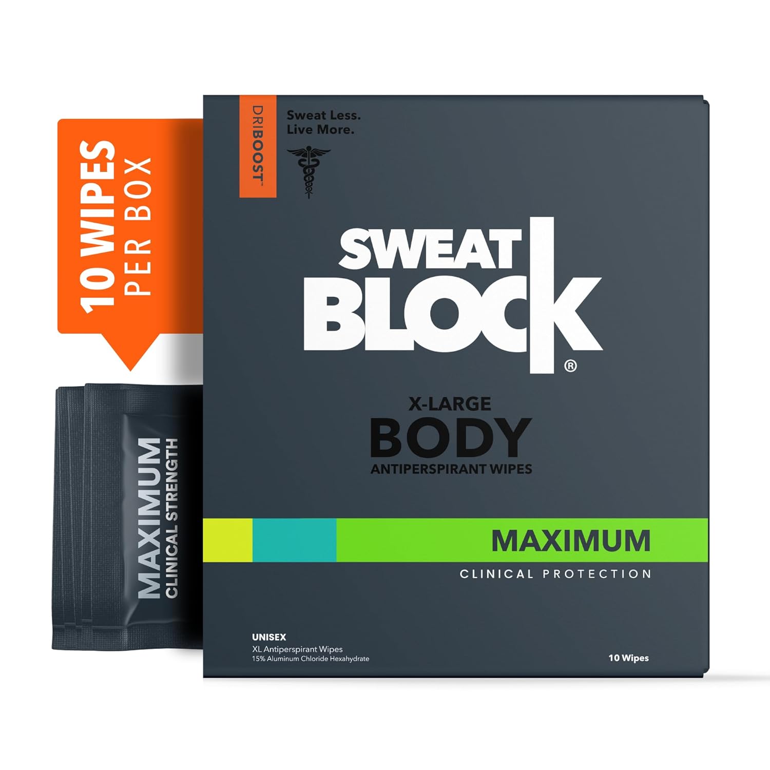 SweatBlock Antiperspirant Body Wipes for Men & Women India | Ubuy