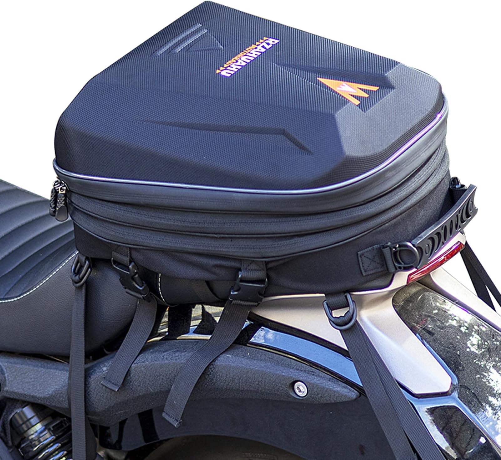 Amazon.com: E-riding Motorcycle Tail Bag, 12L-15L Expandable Waterproof ...