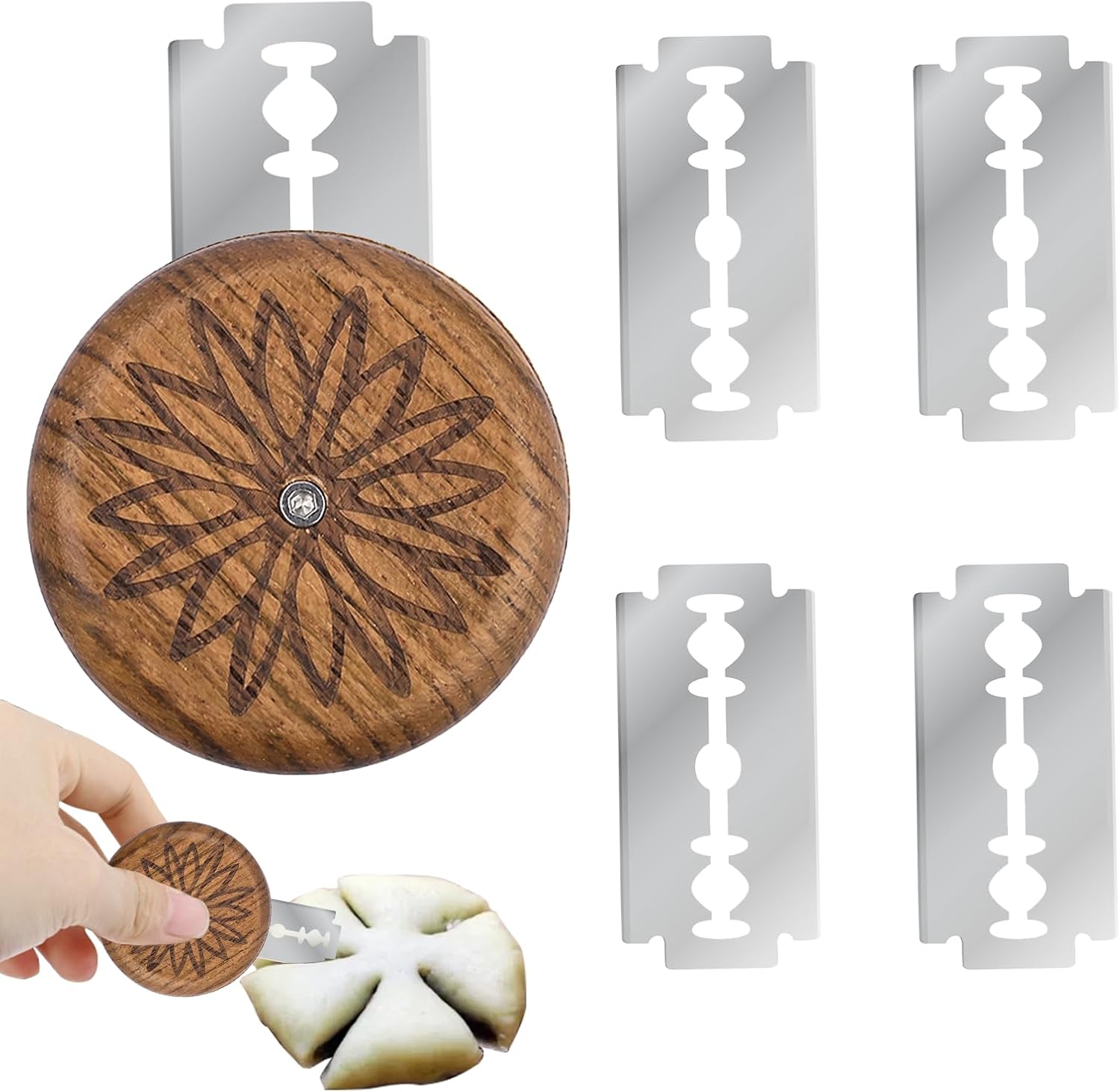 HELION Bread Scoring Blade with 5 Replacement Blades, Bread Scoring ...