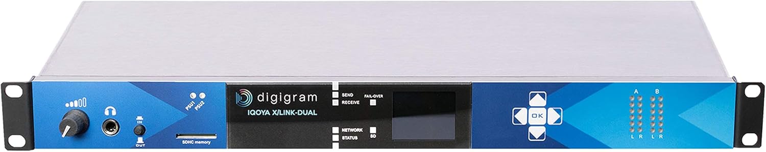 Amazon.com: Digigram IQOYA X/LINK-DUAL 1U Stereo IP Audio Codec with 4 ...