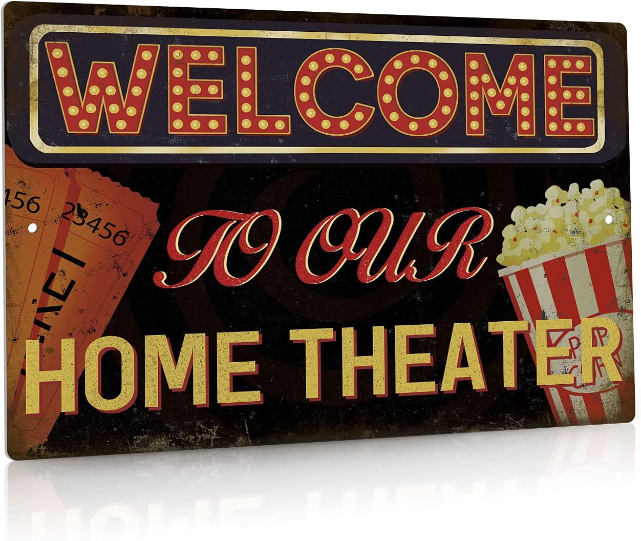 Amazon.com: Putuo Decor Movie Theater Sign, Vintage Wall Decor for Bar ...