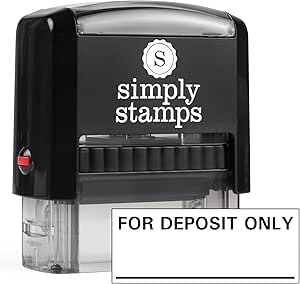 Amazon.com : for Deposit Only Office Stamp | 4 Different Sizes | 20 ...