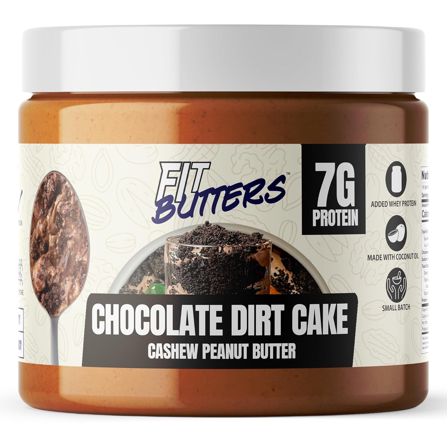 Amazon.com : Fit Butters Chocolate Dirt Cake Cashew Peanut Butter ...