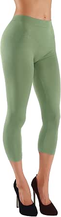 Vesi Star Women's Soft Basic Solid Assorted Color Leggings Wide ...