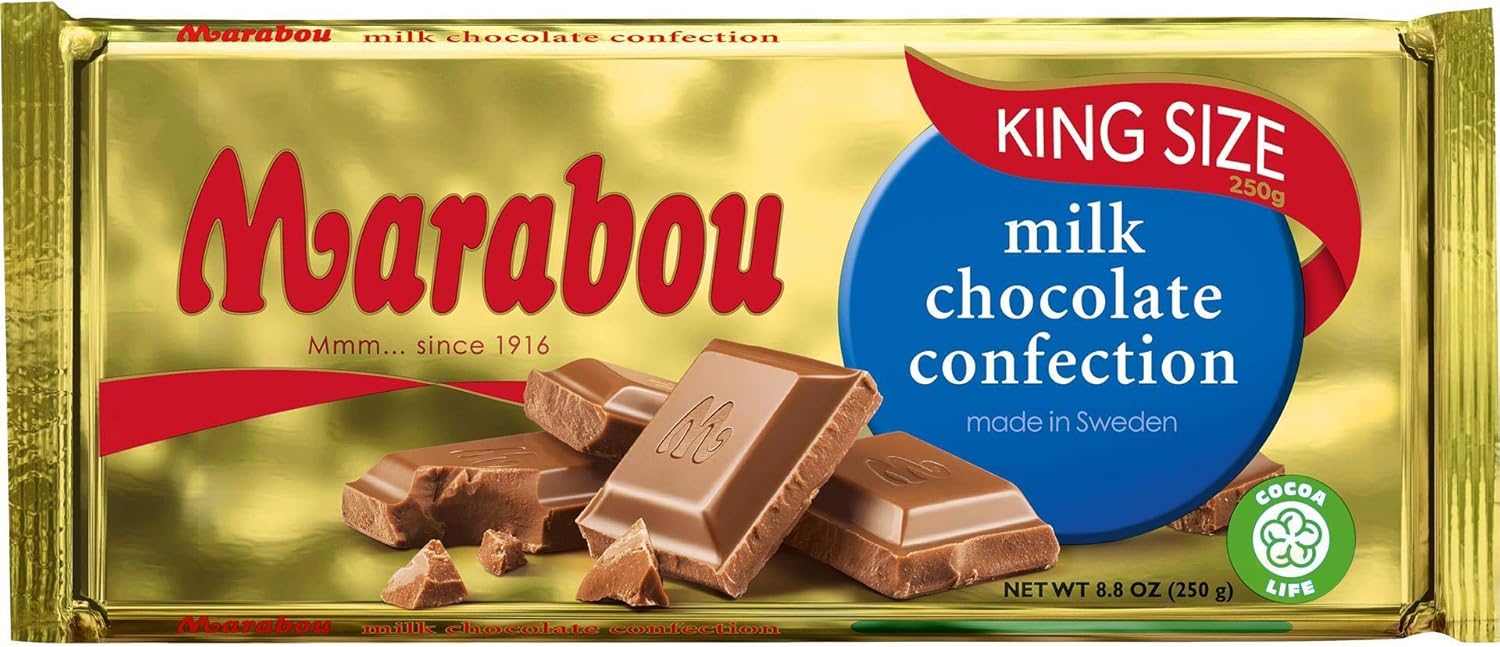 Marabou Milk Chocolate King Size 250g : Amazon.co.uk: Grocery