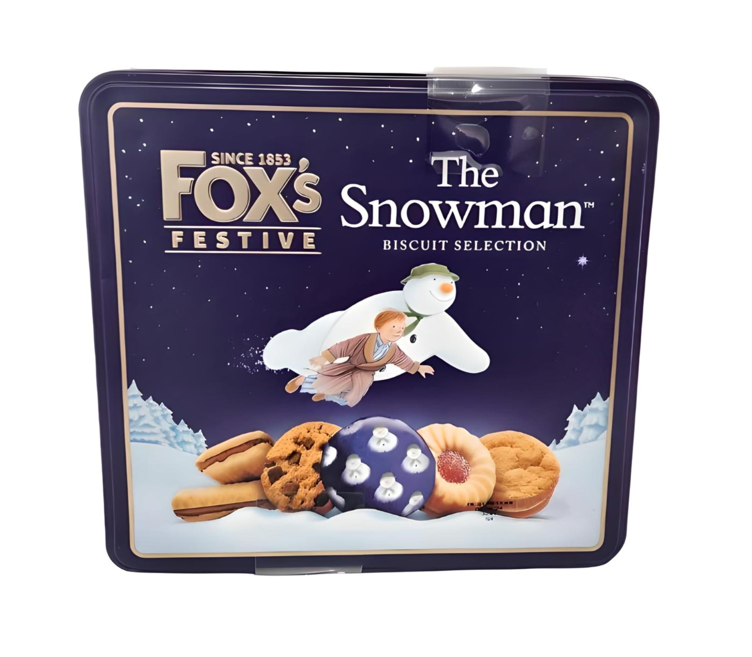 Fox Festive Snowman Biscuit Tin or Pack Of Brandy Fabulous Snaps (Fox's ...
