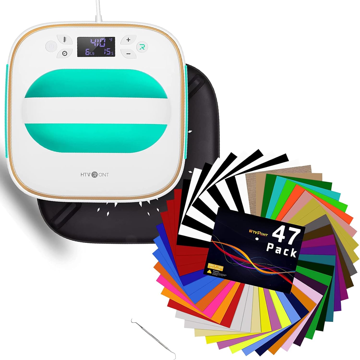 Amazon.com: HTVRONT Heat Press Machine for T-Shirts & HTV Heat Transfer ...