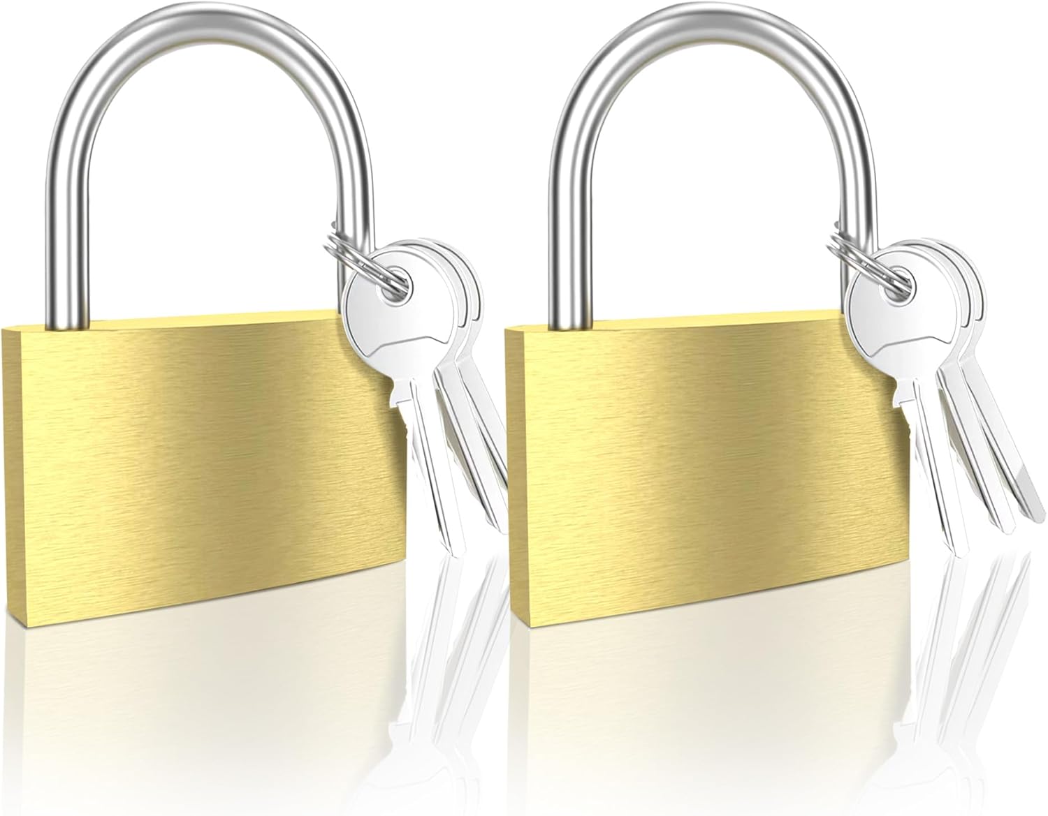 Lock 40mm, Locker Lock with Keys, 2 Pack keyed Alike Padlocks, Solid ...