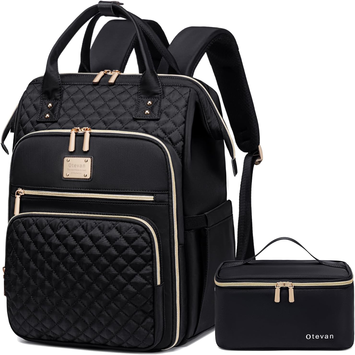 Amazon.com: Otevan Lunch Backpack for Women, 15.6 inch Laptop Backpacks ...