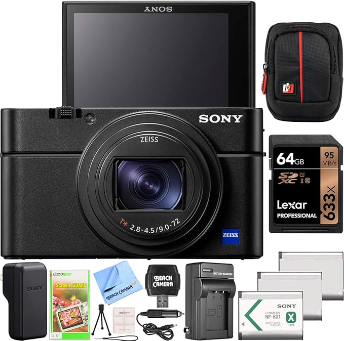Amazon.com : Sony Cyber-Shot RX100 VII RX100M7 Premium Compact Camera ...