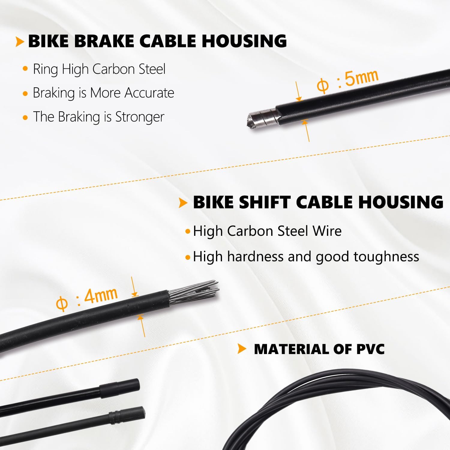 Universal Bicycle Brake Cable and Shift Cable,Bicycle Shift Derailleur ...