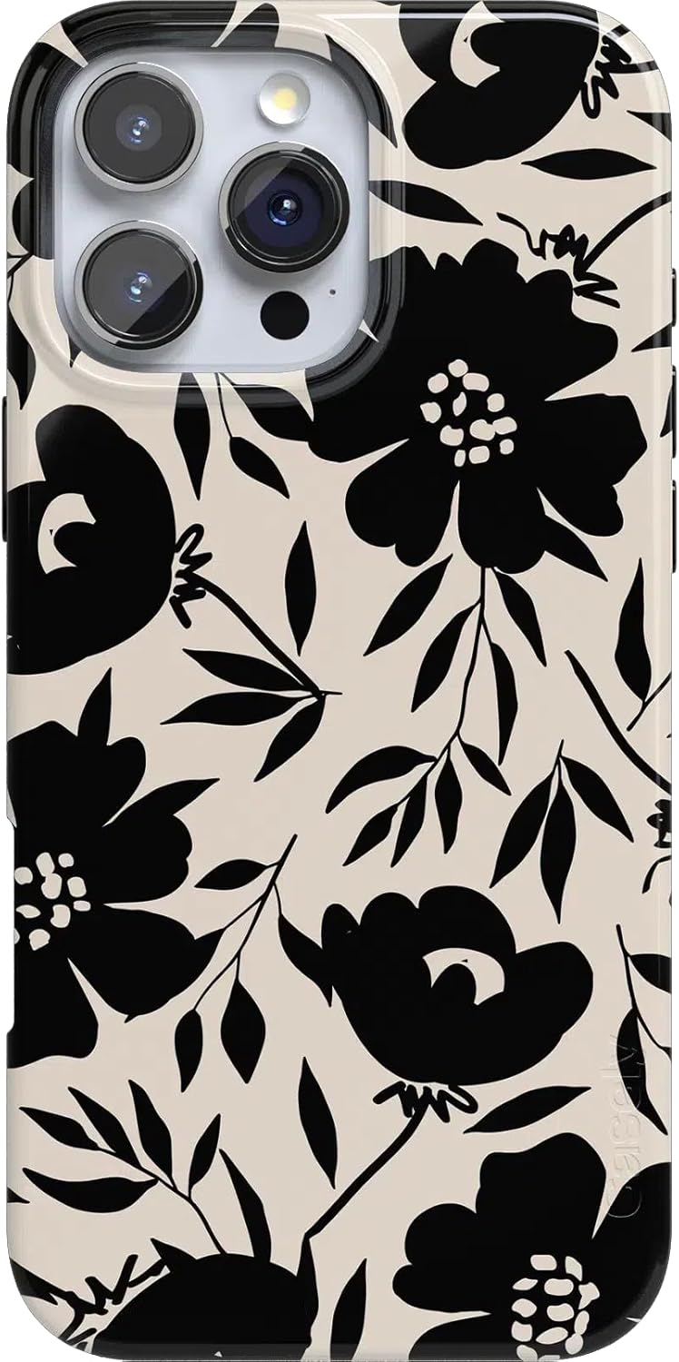 Amazon.com: Casely iPhone 16 Pro Max Case | Dark Fantasy | Contrast Floral | Compatible with ...