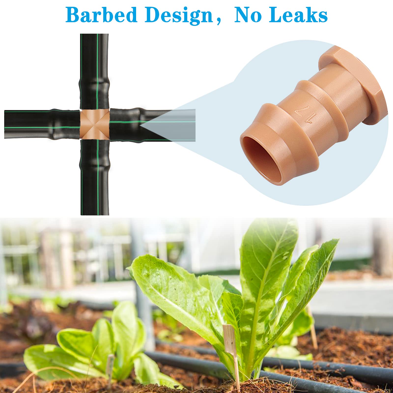 Snapklik.com : Drip Irrigation Parts Cross Connector, 12 Pack Drip ...