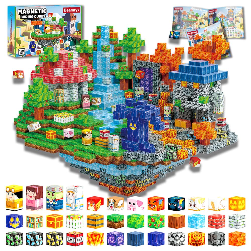 Snapklik.com : Beamryx 150Pcs Sky City Magnetic Building Blocks Set