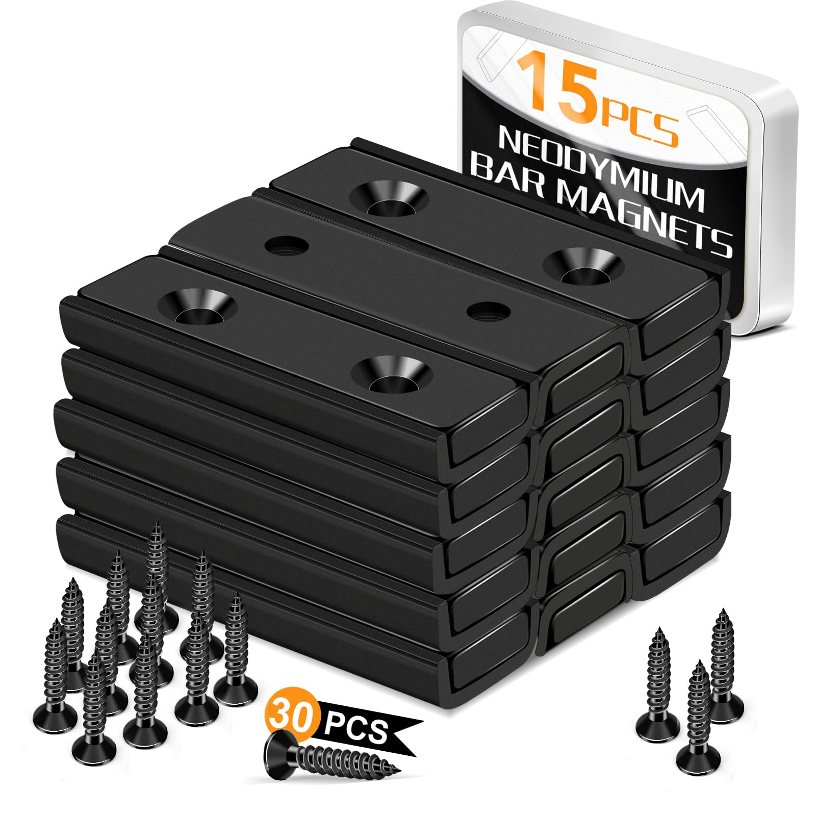 Snapklik.com : TRYMAG Neodymium Magnets Strong, 45Lbs Bar Magnets