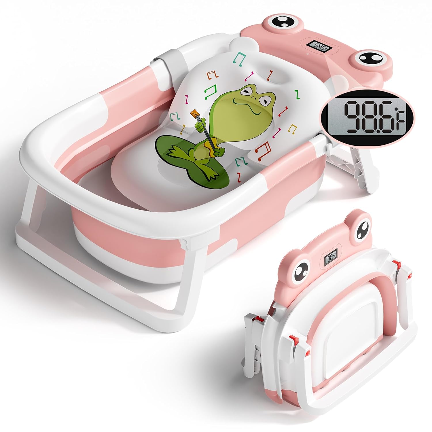 Amazon.com: BUNWAG Collapsible Baby Bathtub,Foldable Infant Bathtub for ...