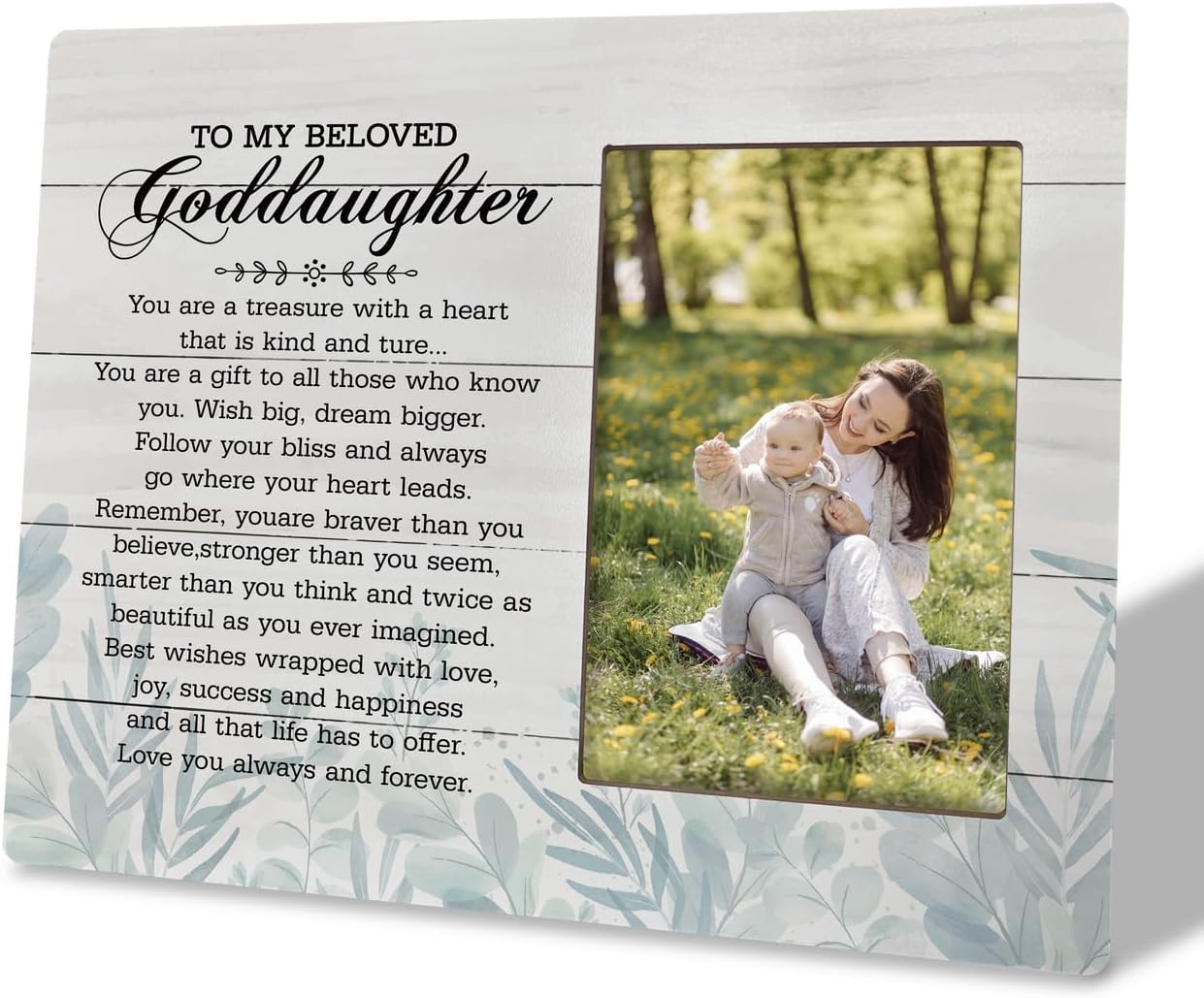Amazon.com - Goddaughter Wood Frame, Wooden Picture Frame Gift, Photo ...