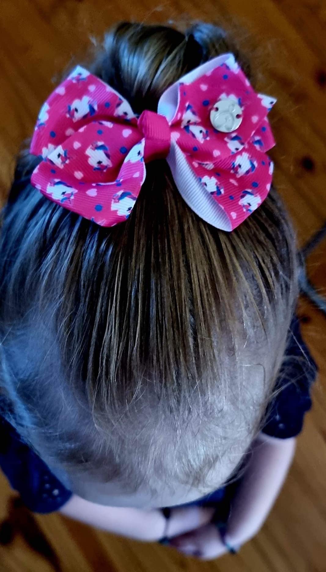 JoJo Siwa Bows 12 days Jojo Bow 8 cm with Unicorn and Rainbow pattern ...