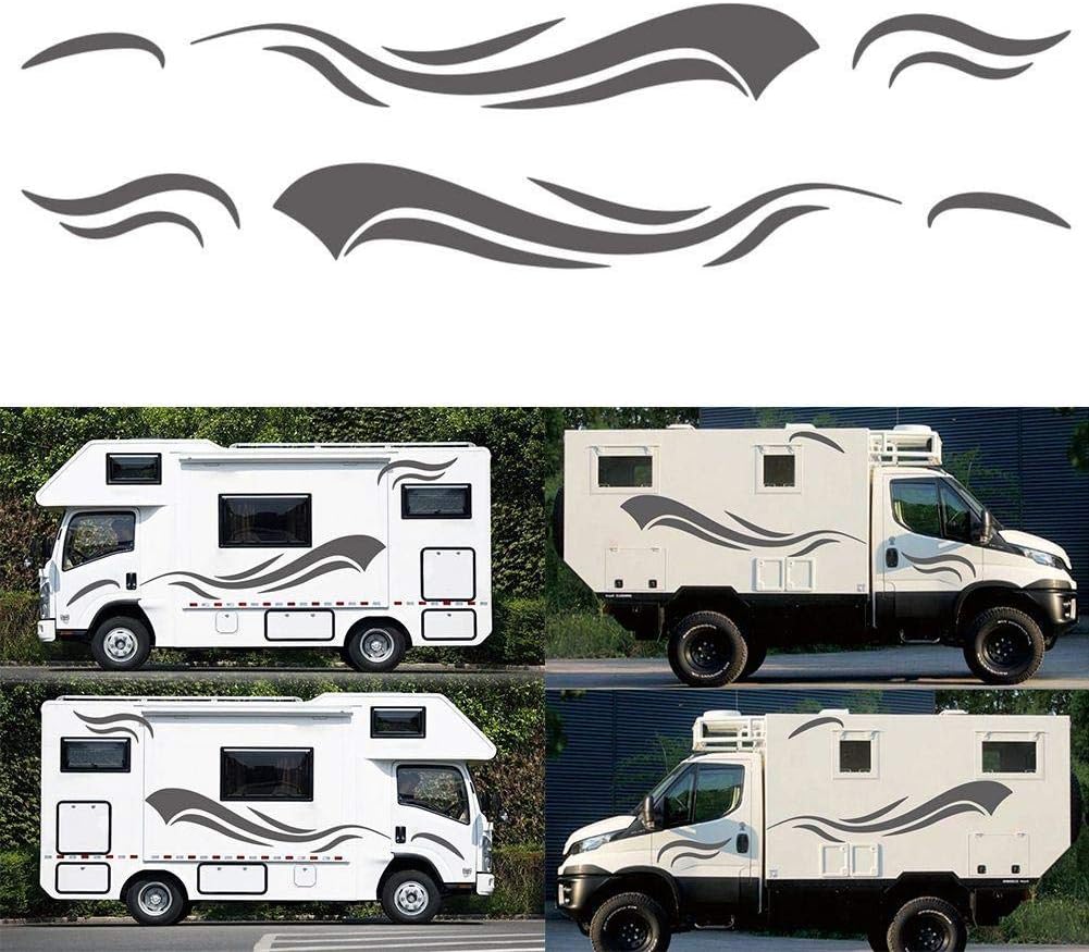 Amazon.com: sundan 2pcs Motorhome Car Stripes Vinyl Stripes Graphics ...