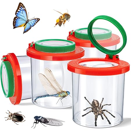 Amazon.com: Coopay 16 Pieces Bug Viewer Critter Insect Cage Magnifying ...