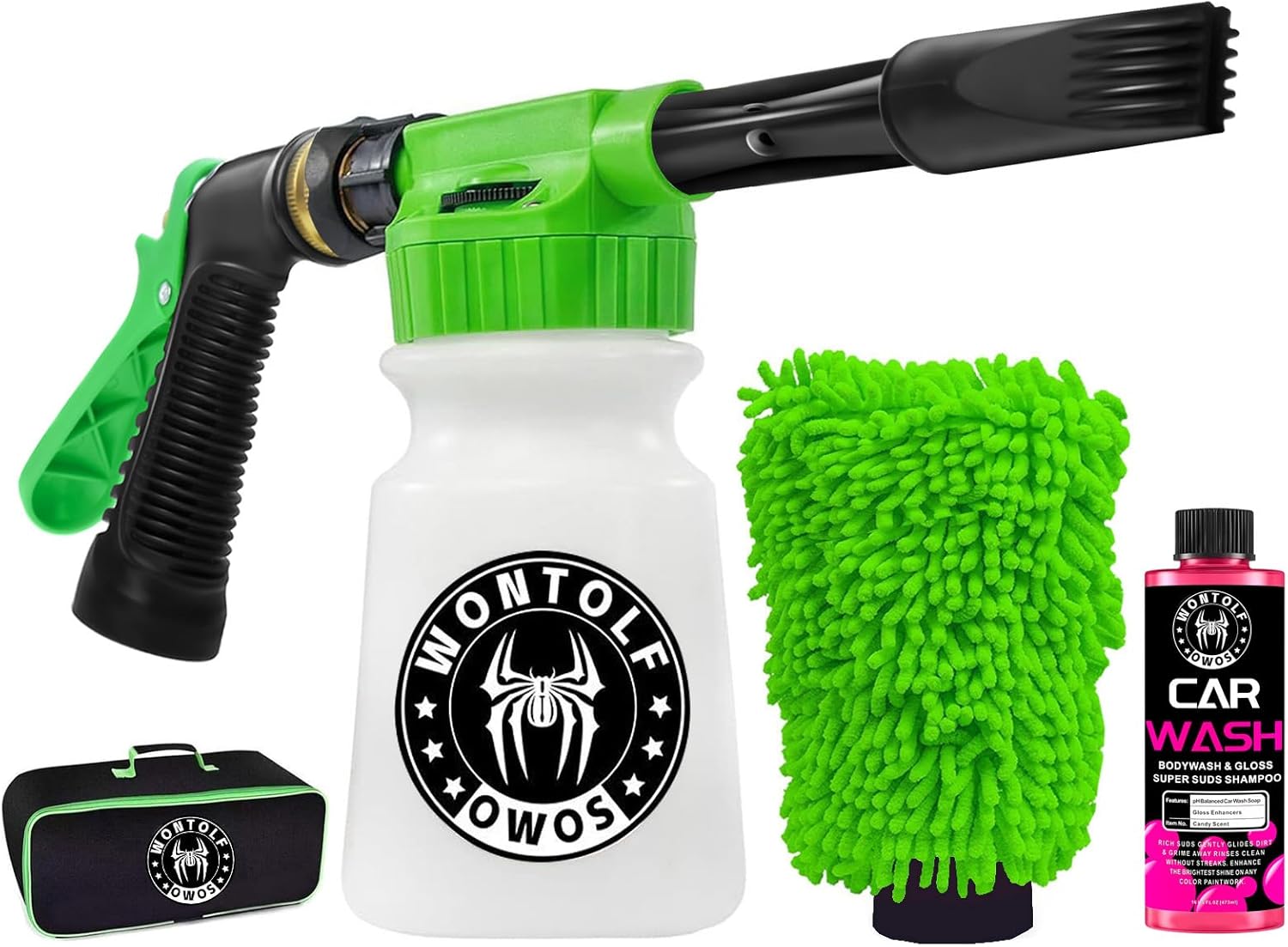 Amazon.com: Wontolf Car Wash Foam Gun Foam Cannon Sprayer Kit with Car ...