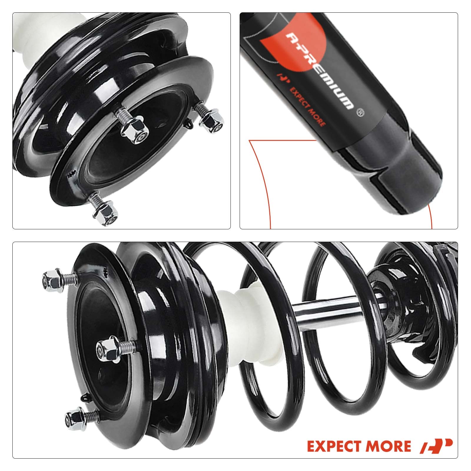 A-Premium Front Pair (2) Complete Strut & Coil Spring Assembly ...